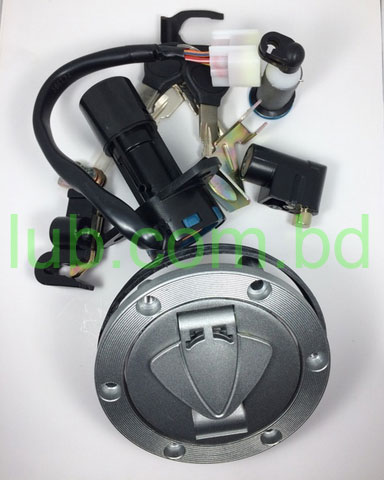 Keeway RKS 100/125 Lock & Key set (5 NUT Fuel Cap) - Lub BD