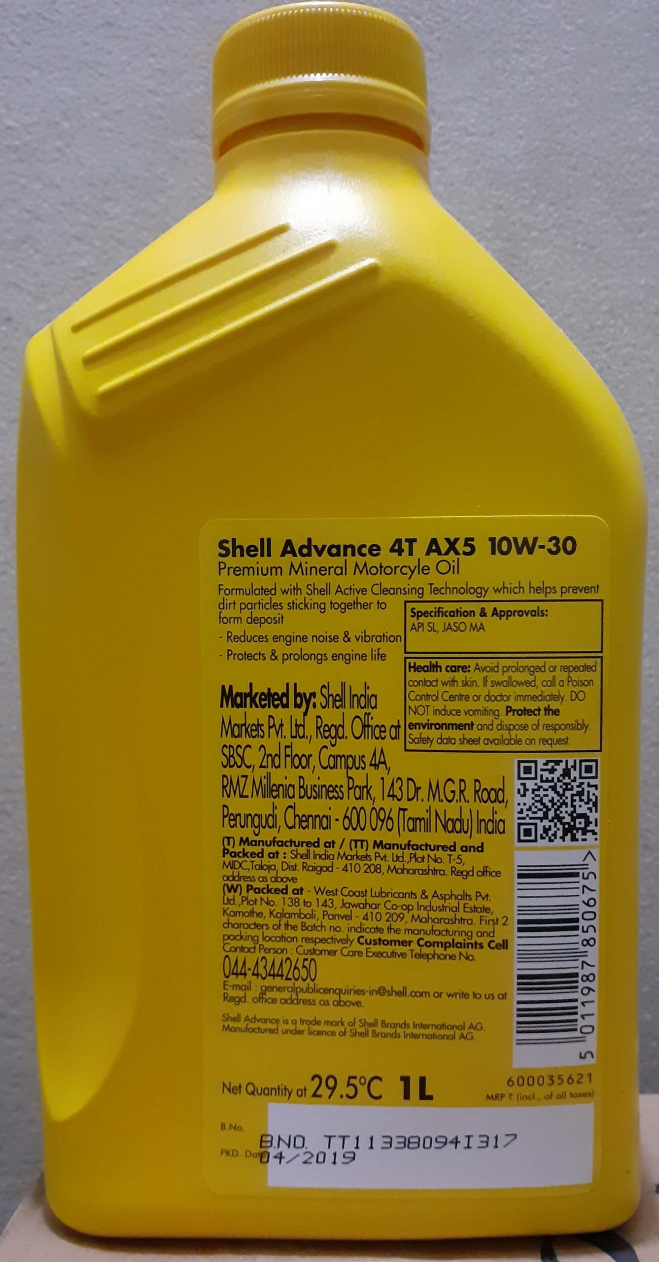 Shell Advance AX5 10W30 1L - Lub BD